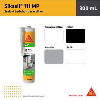 Jual Sika - Sikasil 111 Multi Purpose Sealant Silicone Lem Kaca Netral 300ml | Shopee Indonesia