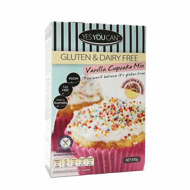 Jual Yes You Can Gluten Free Vanilla Cupcake Mix/Cupcake Premix 470 Gr ...