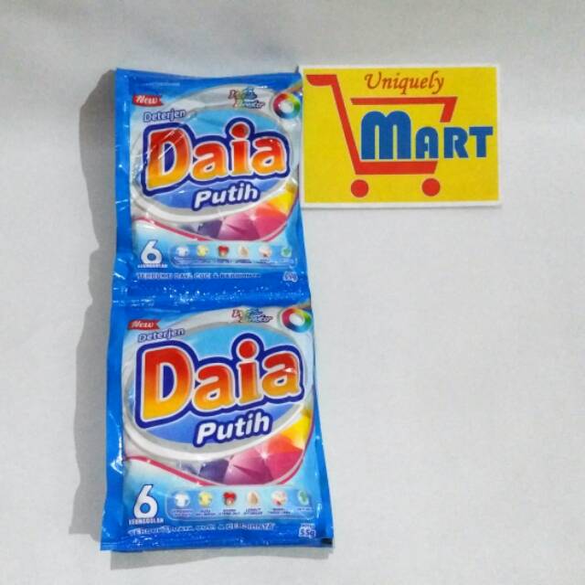 Jual Deterjen Sabun Pencuci Pakaian DAIA Kemasan Renceng @ 55 gr Isi ...