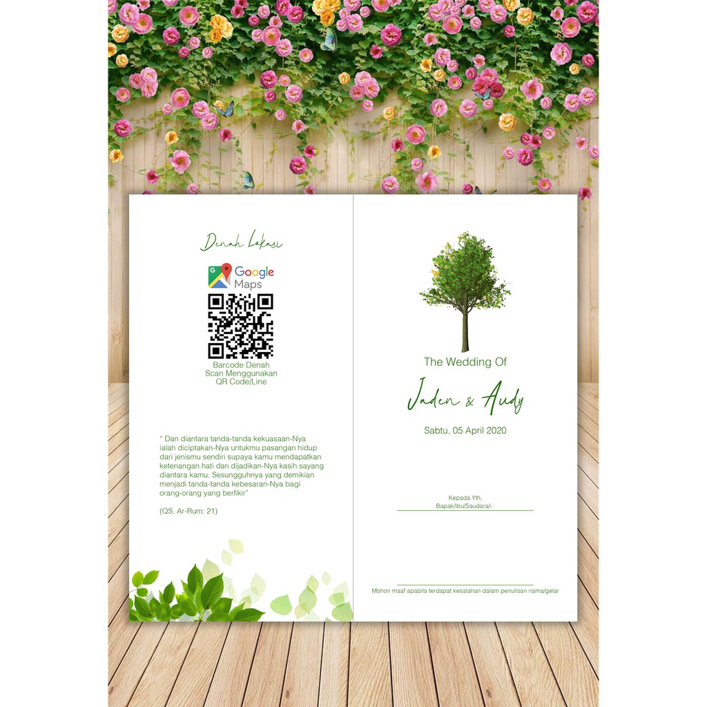 Jual Undangan Pernikahan Minimalis, Elegan, Kekinian, Wedding ...