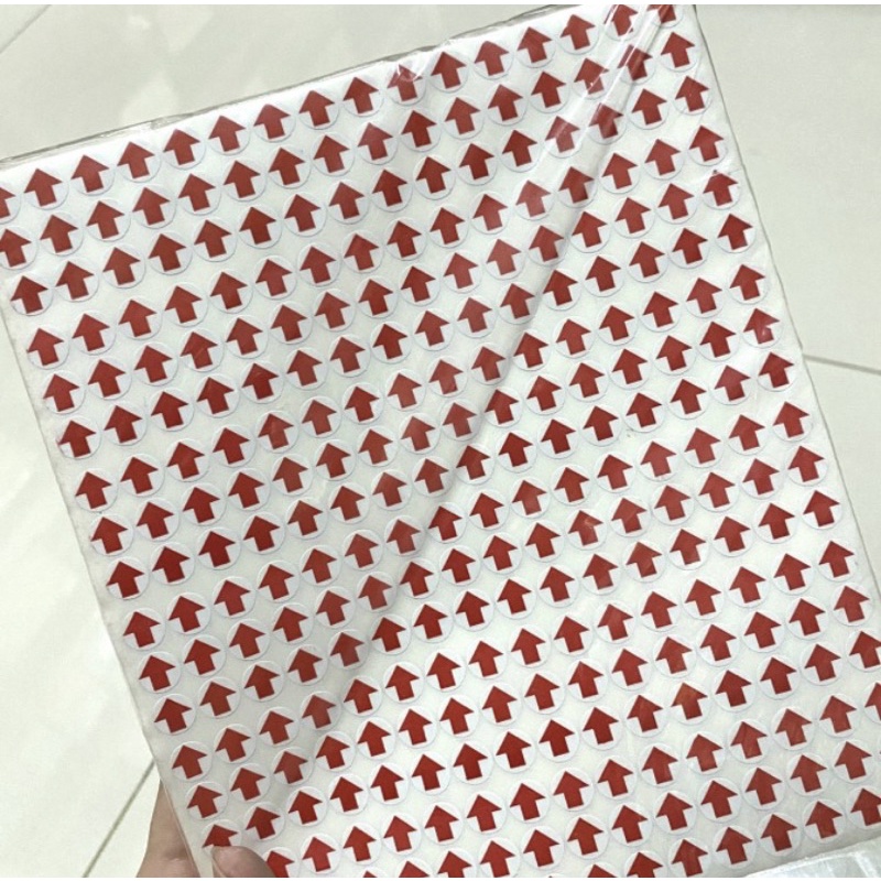 Jual Sticker Label Panah 1 Pack / Sticker Label / Sticker QC diameter ...