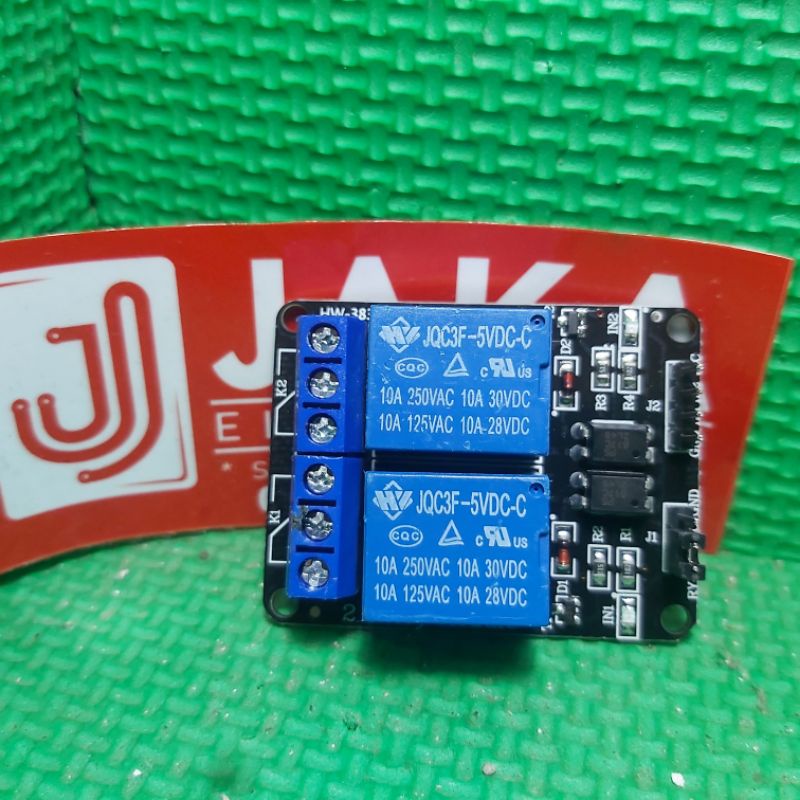 Jual Kit modul relay 5v 2 channel | Shopee Indonesia