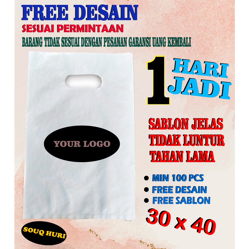 Jual PLASTIK SABLON uk 30x40 FREE DESAIN | SABLON PLASTIK | Shopee ...