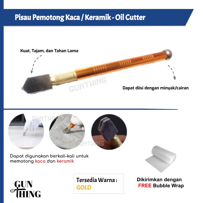 Jual Pemotong Kaca Keramik / Pisau Potong Kaca Minyak - Oil Glass ...