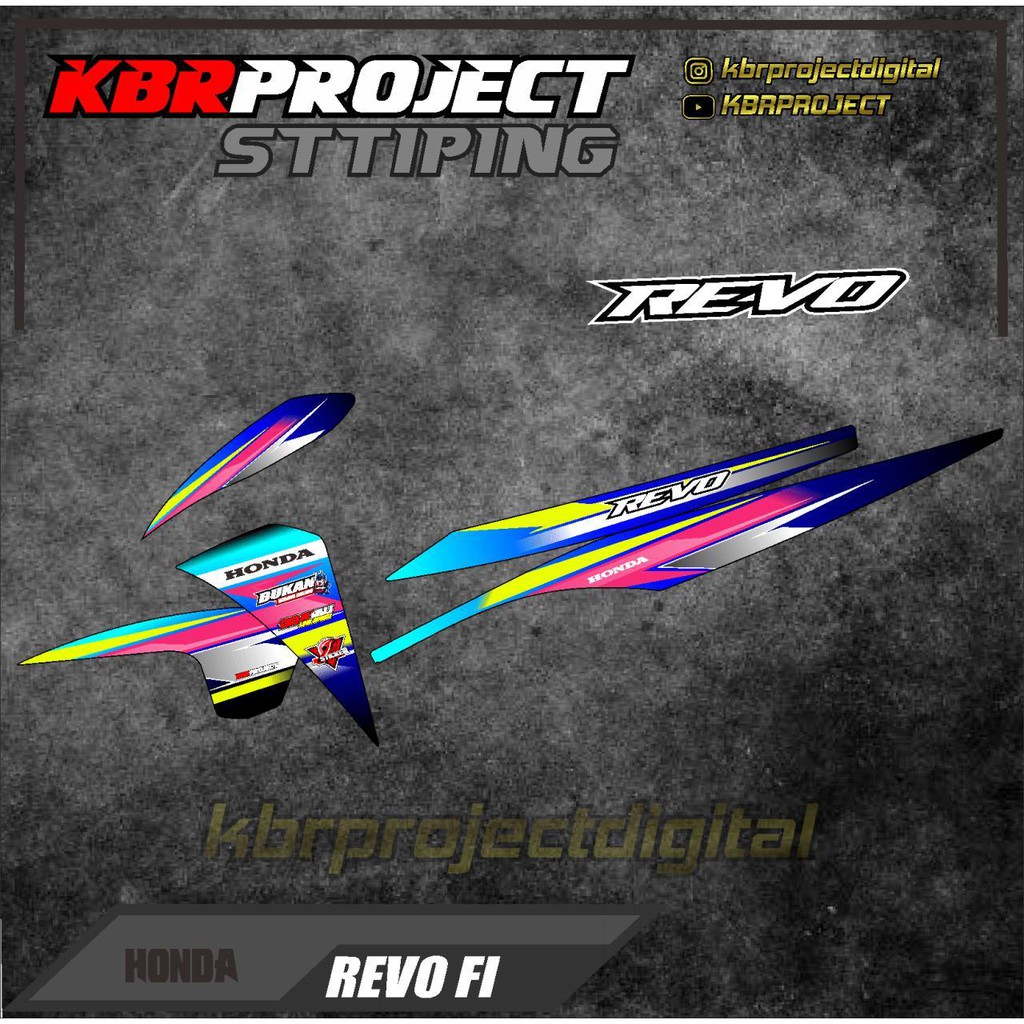 Jual Sticker Striping Revo Fi New - Stiker Lis Variasi Revo injeksi ...