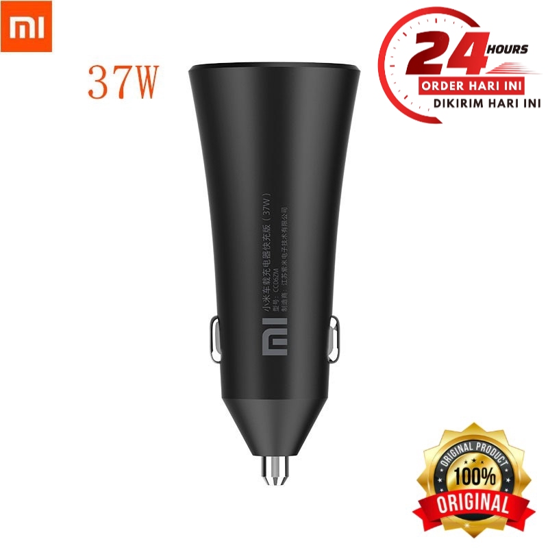 Jual [TM] ORIGINAL Mi Car Charger Mobil Fast Charger Version 2 Port 37W ...