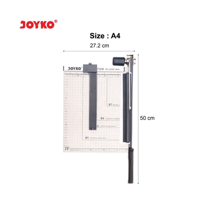 Jual Paper Cutter Alat Pemotong Kertas Joyko Ukuran A4 Pc 2530 Pc
