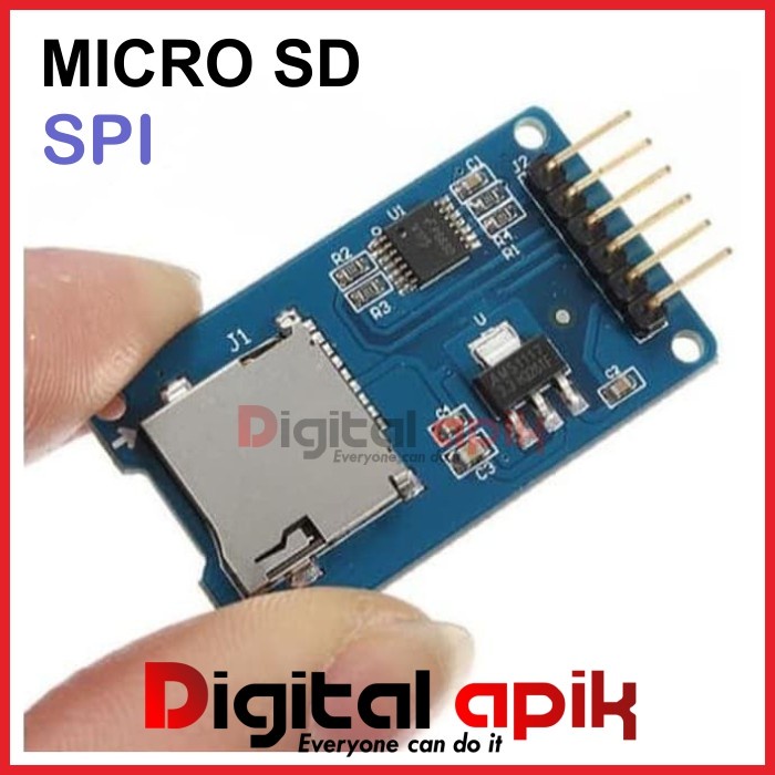 Jual Micro Sd Card Module Storage Tf Spi Reader Kartu Microsd Arduino
