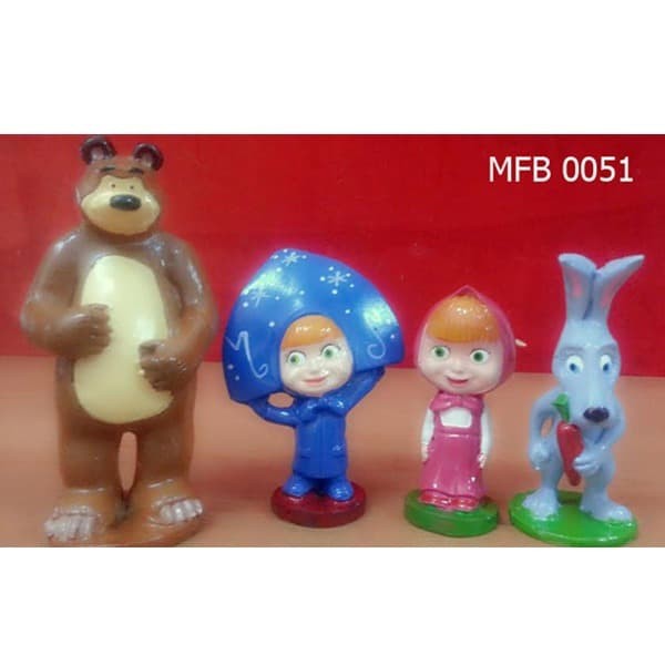 Jual Cake Topper Fiber Karakter Marsha MFB 0051 4 type (pc) | Shopee ...