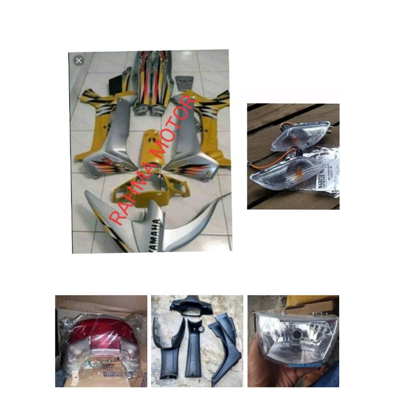 Jual cover body fizr F1ZR milenium silver kuning komplit sesuai gambar ...