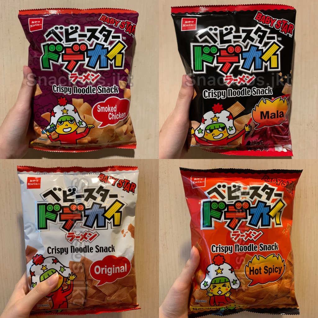 Jual OYATSU BABY STAR CRISPY WIDE NOODLE SNACK ORIGINAL / HOT SPICY ...