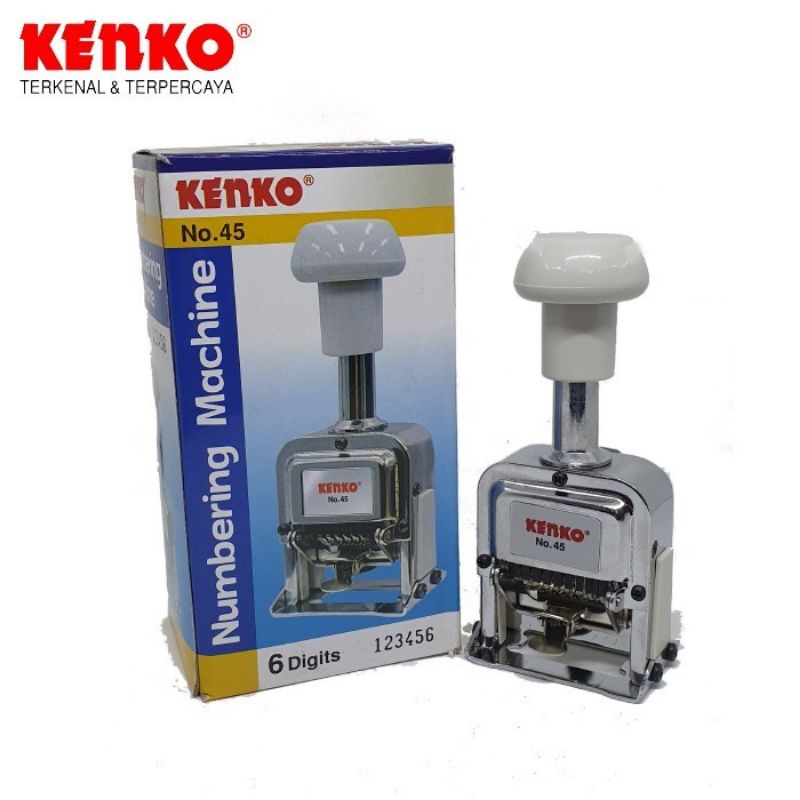 Jual Stempel Numbering Machine Kenko 6 Digits No. 45 Mesin Stempel ...