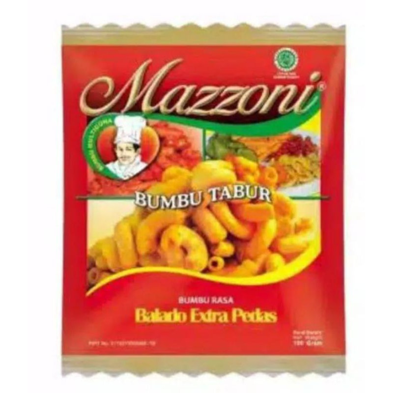 Jual Mazzoni Bumbu Tabur Rasa Balado Extra Pedas 100 Gram | Shopee ...