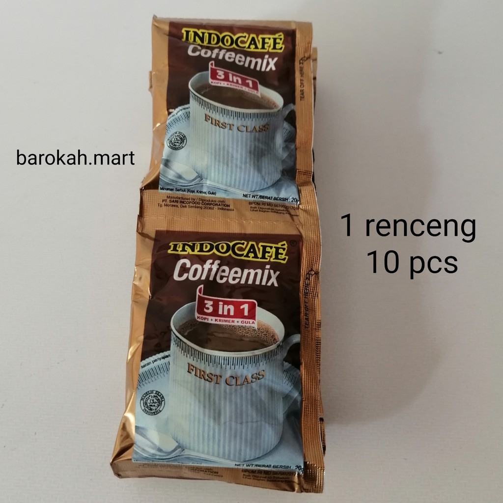 Jual Indocafe Coffeemix 3 in 1 Kopi Renceng isi 10 pcs x 20 g | Shopee ...