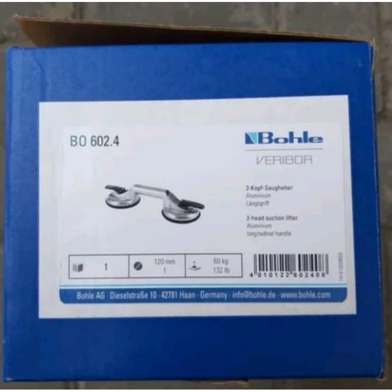 Jual Kop Kaca 2 kaki Veribor BOHLE 2 head suction glass original ...