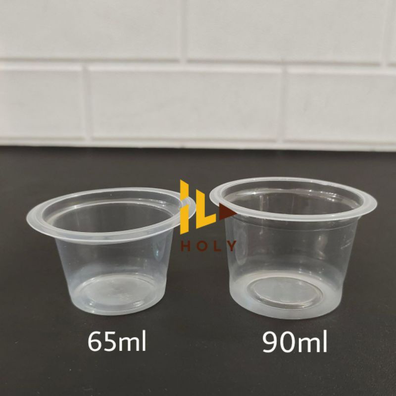 Jual Cup Puding Agar Jelly 65ml 90ml Isi 50 Pcs + Tutup / Gelas Puding Agar | Shopee Indonesia