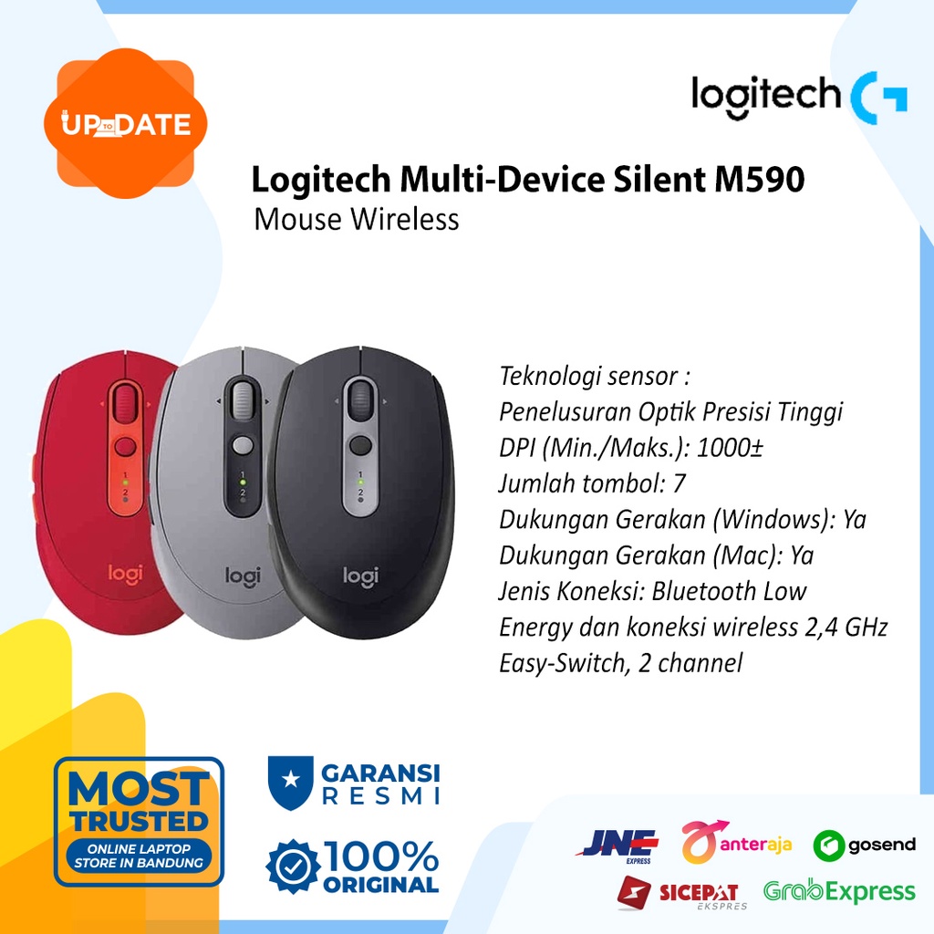 Jual Logitech M590 Multi Device Wireless Mouse | Shopee Indonesia