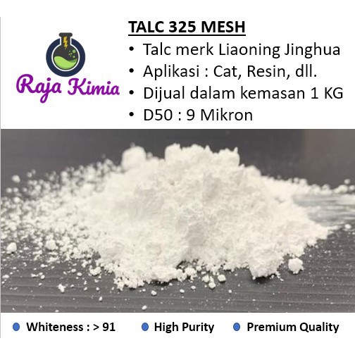 Jual TALC LIAONING POWDER MESH 325/ TALK/ TALEK - 1 KG | Shopee Indonesia