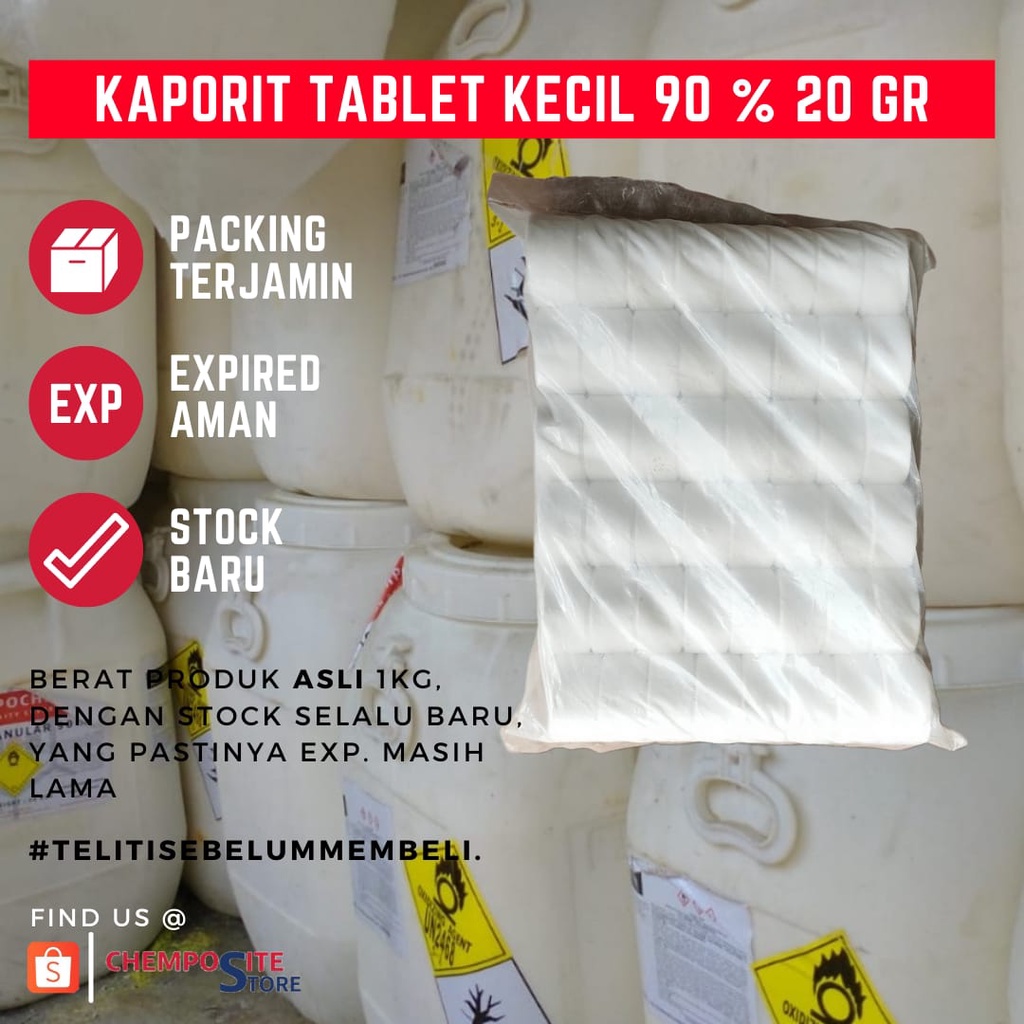 Jual obat kolam renang - Kaporit TCCA tablet kancing KECIL 20 GR / tcca ...
