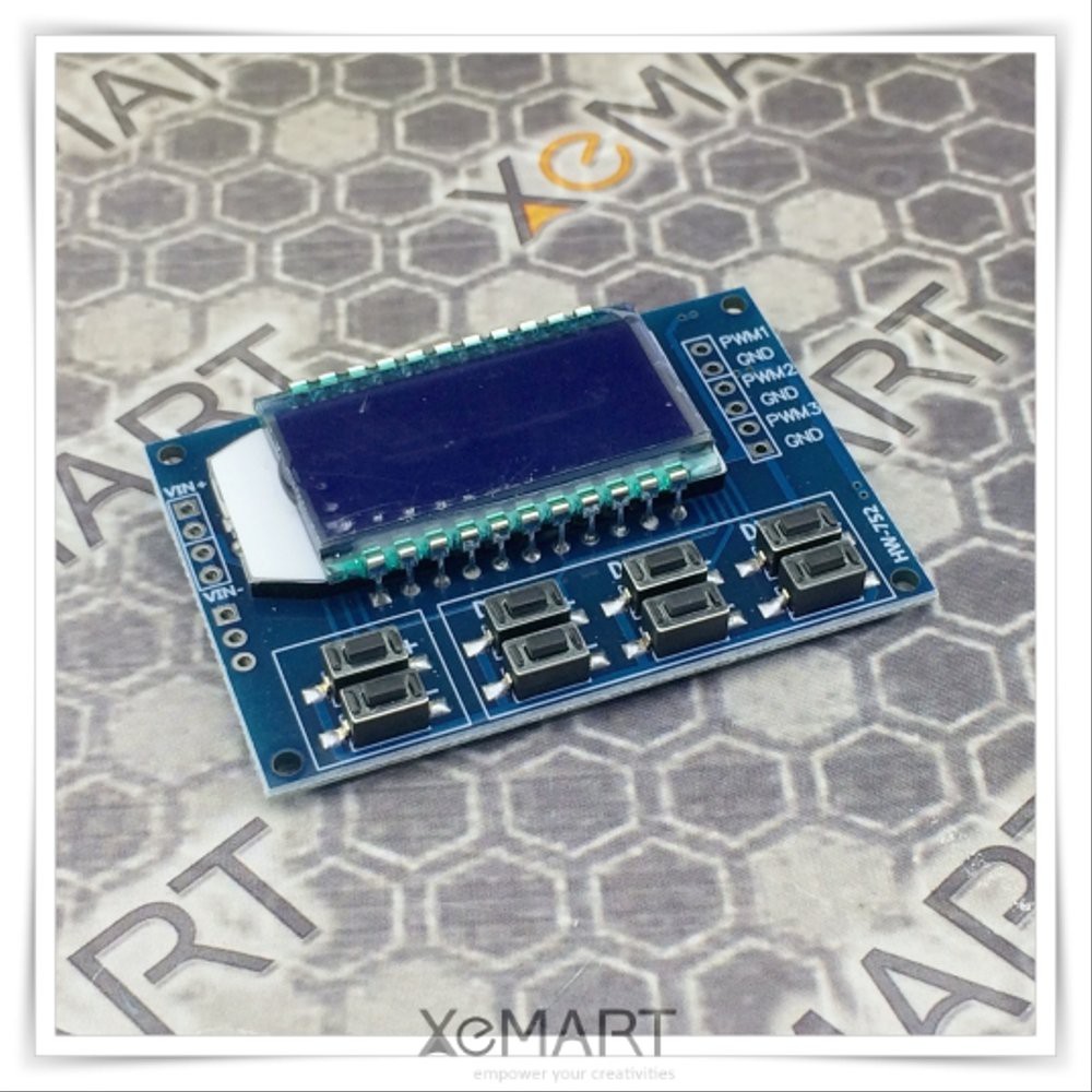 Jual PWM SIgnal Generator 3-channel Square Wave Rectangular Wave Duty ...