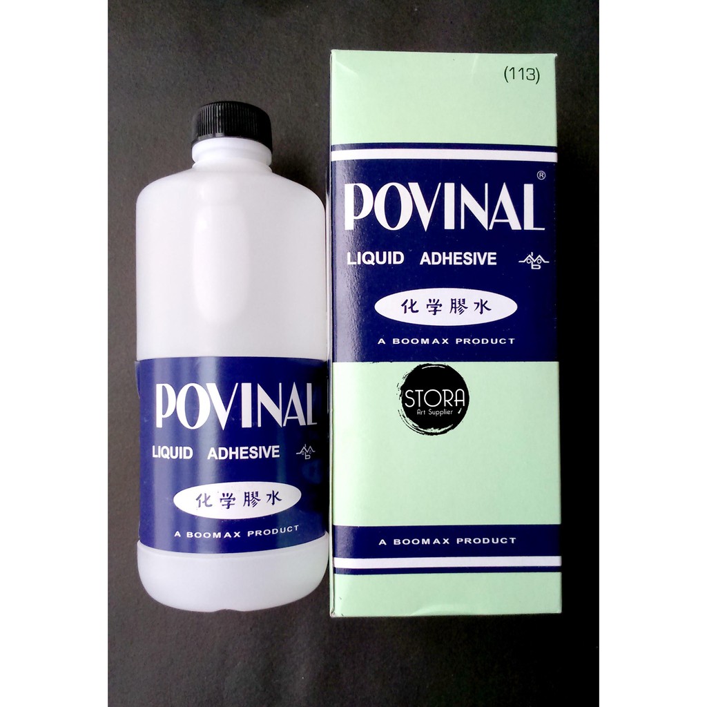 Jual Povinal Lem Cair Jumbo / Liquid Adhesive 500ML Bahan Slime ...