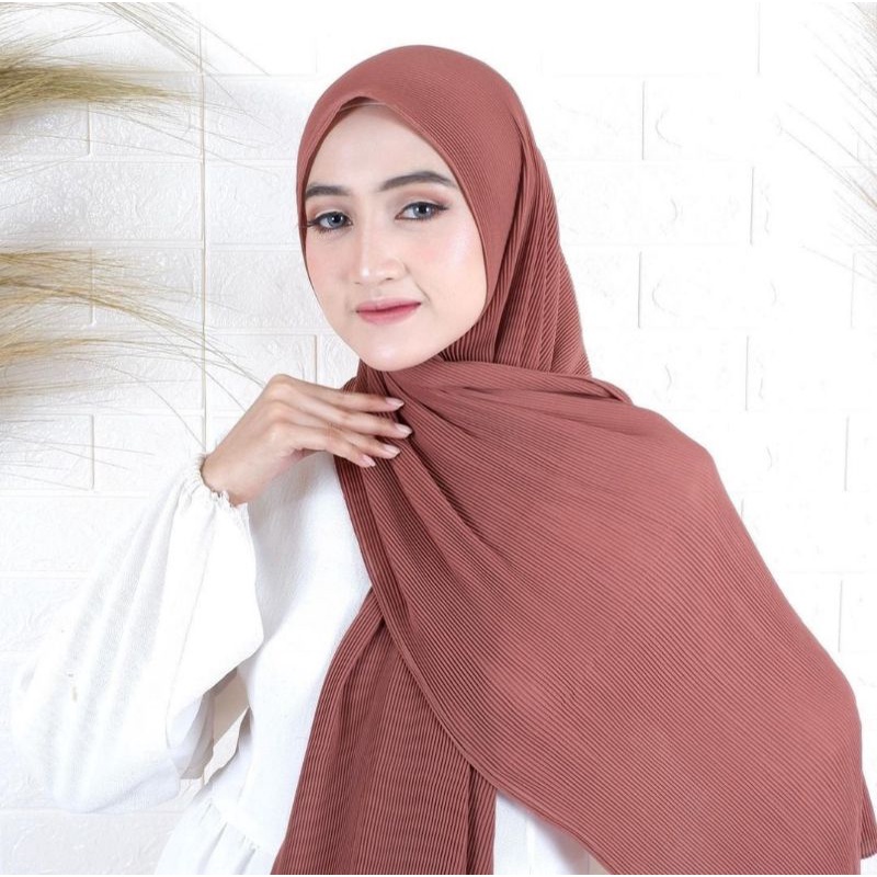 Jual JILBAB PASHMINA PLISKET LIDI FULL DIAMOND 180X75 / Pashmina Full Plisket Premium Quality ...