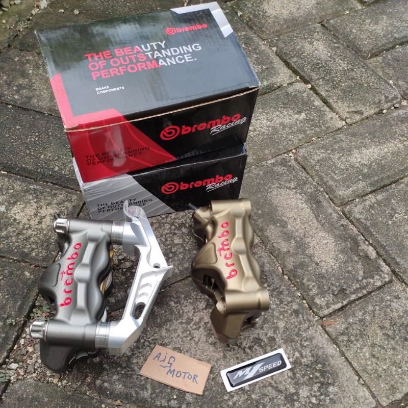 Jual kaliper Gp4 gp4rx m50 4 piston pict 100 pnp skok ninja vixion | Shopee Indonesia