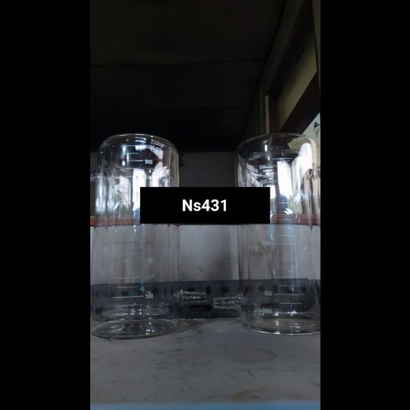 Jual beaker glass 1000 ml pyrex, jacketed | Shopee Indonesia