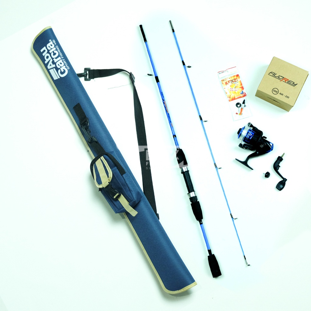Jual 1 Set Joran Pancing Lengkap Reel Spinning Japan Style Bahan Fiber ...