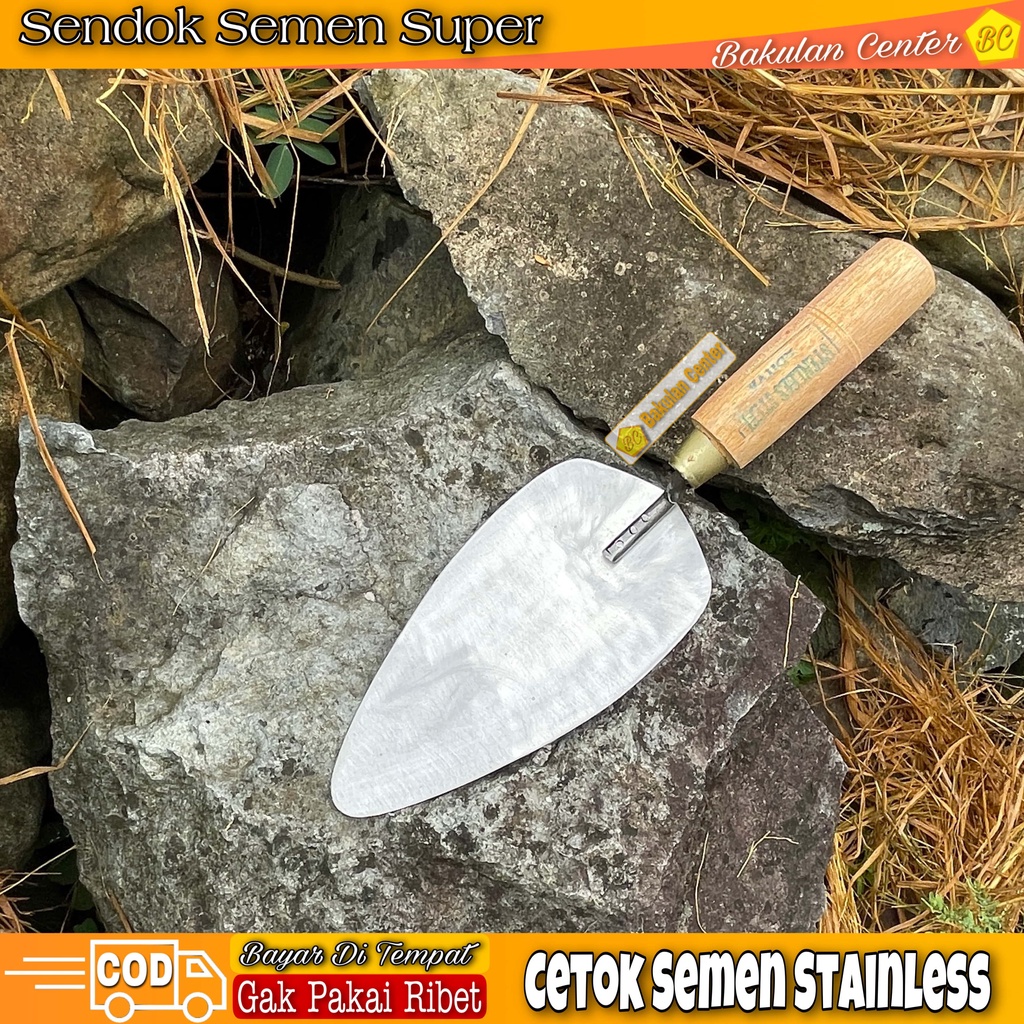 Jual Cetok Semen Stainless Sendok Semen Bangunan Cetok Semen Oval ...