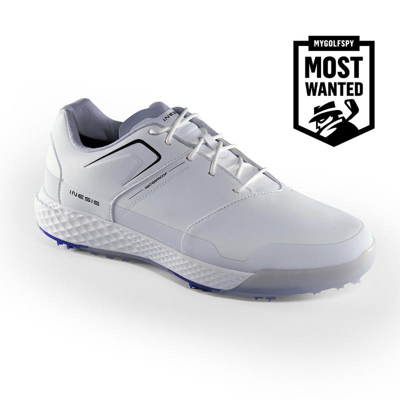 Jual Sepatu golf pria anti air waterproof grip golf shoes white ...