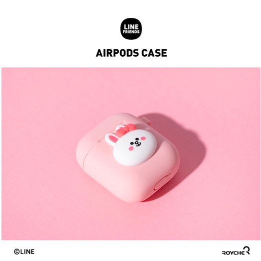 Jual LINE FRIENDS Mini Character Airpods Case BROWN CONY SALLY - AIRPOD ...