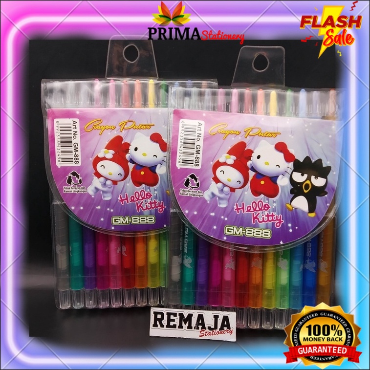 Jual Crayon Putar 12 Warna Panjang seperti Twist Crayon Krayon Putar ...