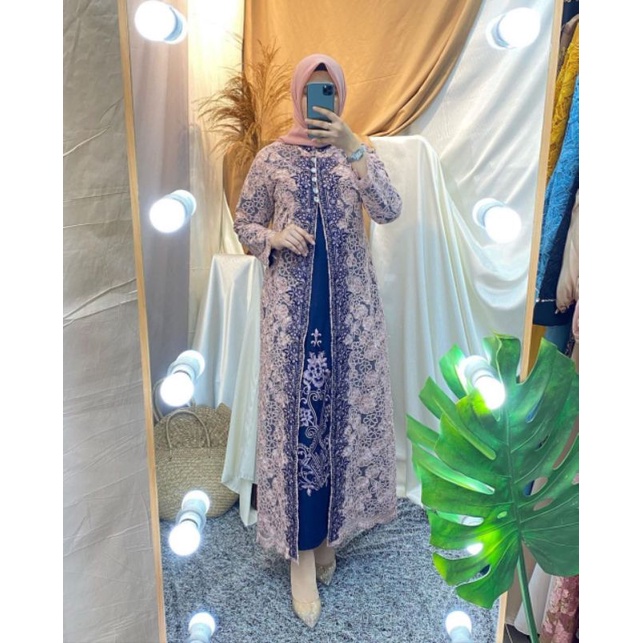 Jual GAMIS CARDIGAN TILLE BORDIR // REALPICT | Shopee Indonesia