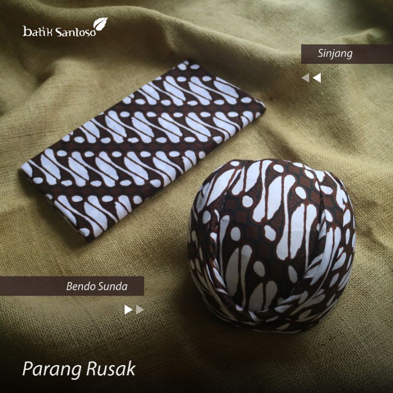 Jual Batik Santoso Parang Rusak - Bendo Sunda dan Sinjang | Shopee ...