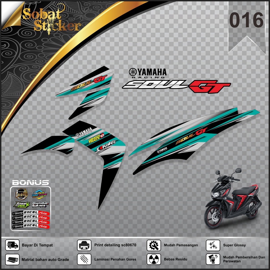 Jual STRIPING MIO SOUL GT- STRIPING HOLOGRAM YAMAHA MIO SOUL GT TERBARU ...