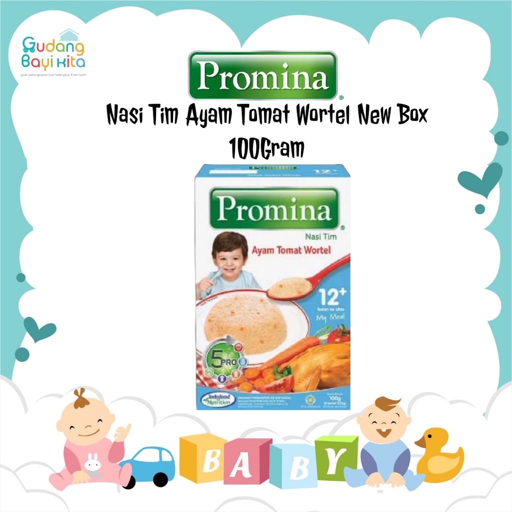 Jual Promina Nasi Tim Ayam Tomat Wortel New Box 100 gr | Shopee Indonesia