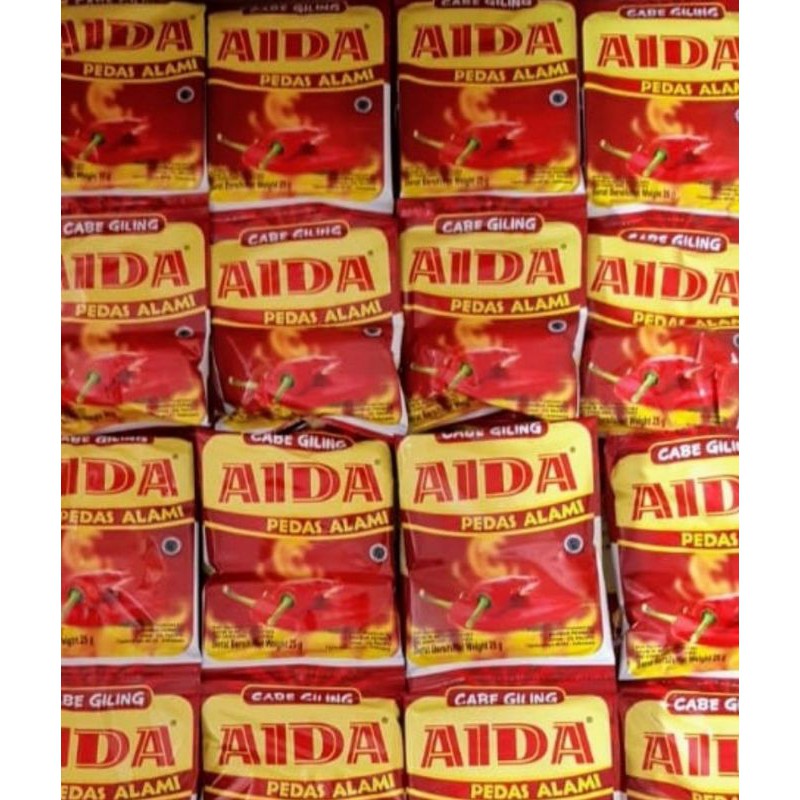 Jual aida bubuk cabe 25 gram renceng isi 10sachet exp.2026 | Shopee ...