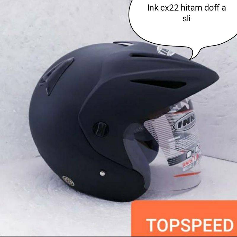 Jual Helm Ink CX22 hitam doff original | Shopee Indonesia