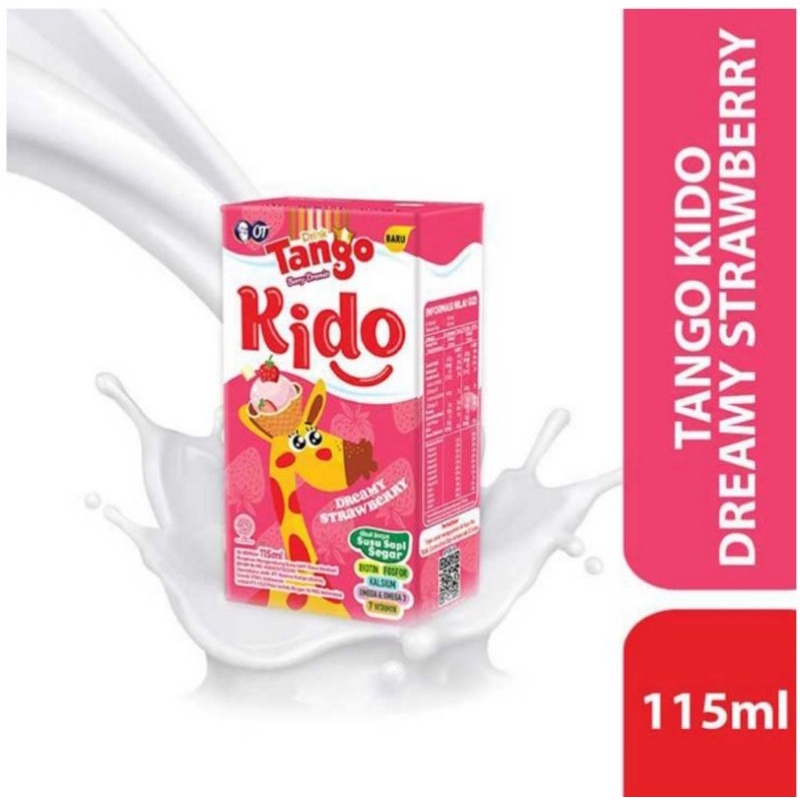 Jual TANGO KIDO DREAMY STRAWBERRY UHT 115ML | Shopee Indonesia
