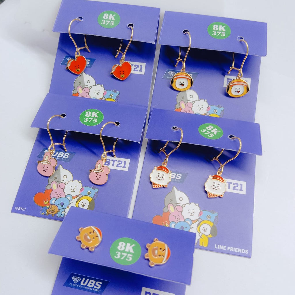 Jual NEW COLLECTION!! ANTING & KALUNG BTS BT21 | Shopee Indonesia