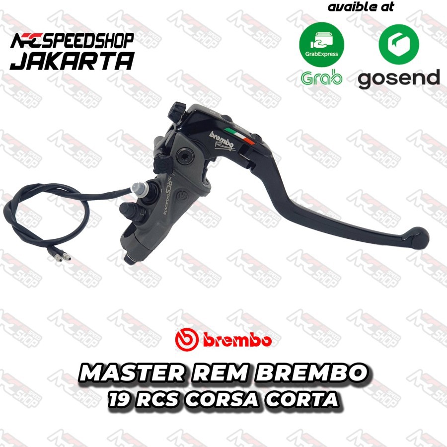 Jual Master Rem Brembo RCS 19 Corsa Corta Universal Black | Shopee Indonesia