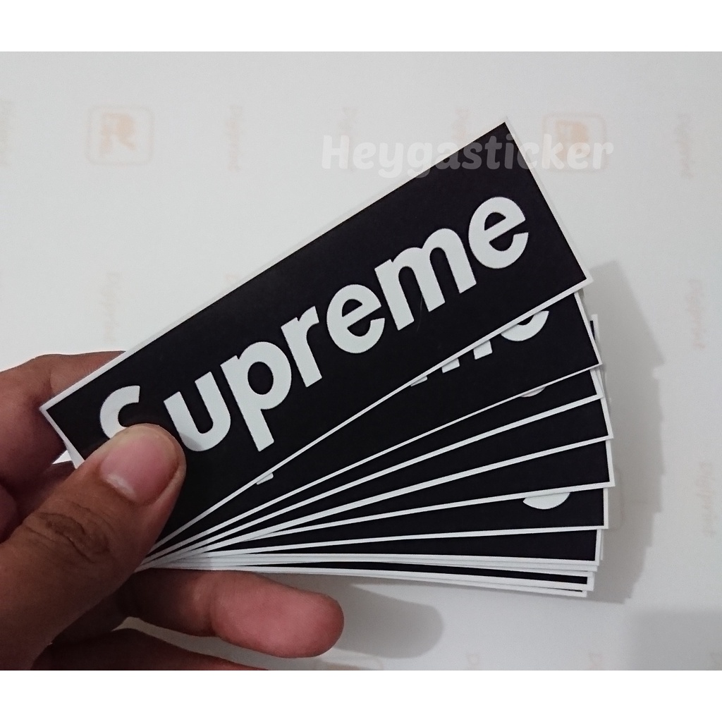 Jual STICKER SUPREME SERIES HITAM | STICKER TUMBLR LAPTOP HP | STICKER ...