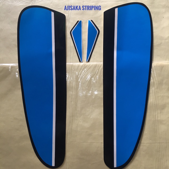 Jual Striping sticker lis les cb 100 cb dilan cb glatik Biru hitam ...