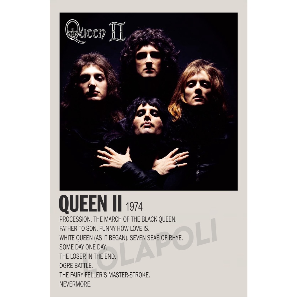 Jual Poster Cover Album Queen II - Queen | Shopee Indonesia