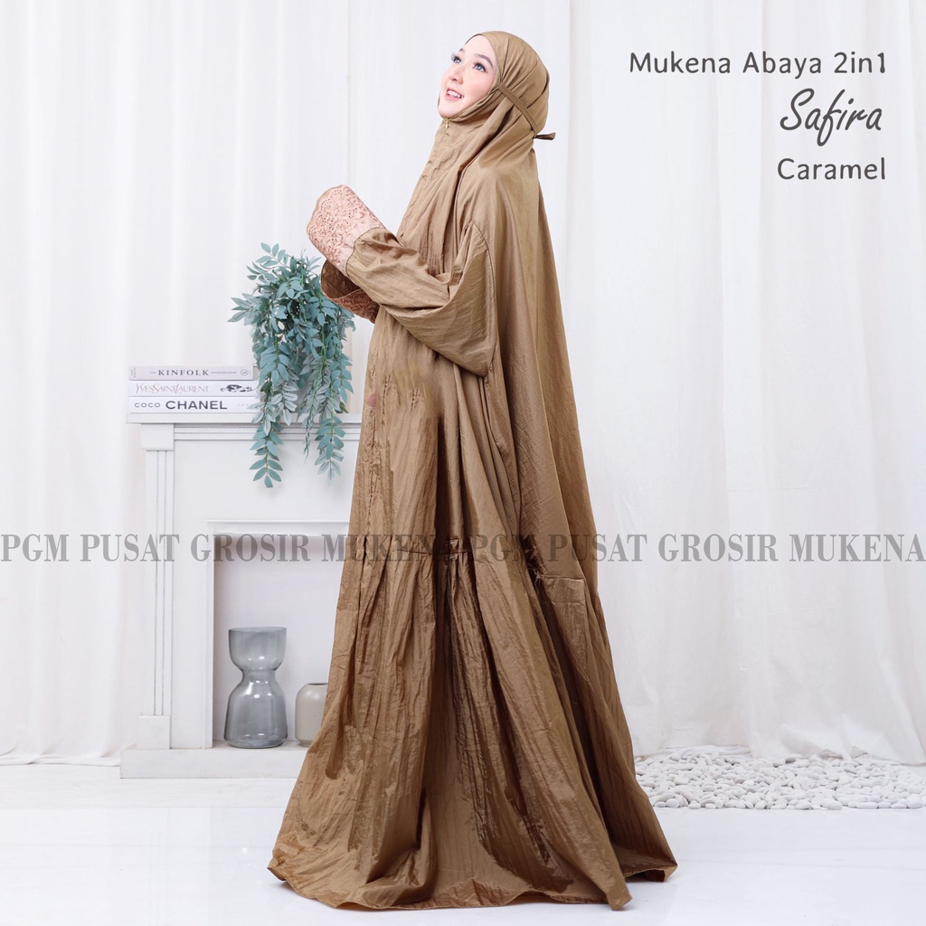 Jual Mukena Dewasa Terusan Parasut 2in1 Jumbo Safira Traveling | Shopee Indonesia