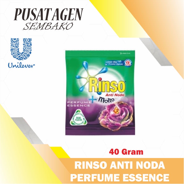 Jual RINSO MOLTO DETERJEN PERFUME ESSENCE BUBUK SACHET PARFUM RENTENG ...