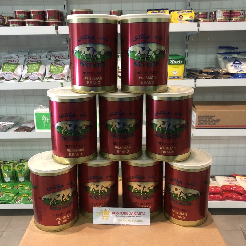 Jual TERMURAH!! Wijsman Butter / Mentega Wisman Wysman Kaleng 1kg 1 Kg ...