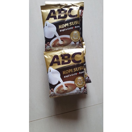 Jual ABC Kopi Susu, Kopi & Gula + Susu 10 sachet @30gr | Shopee Indonesia