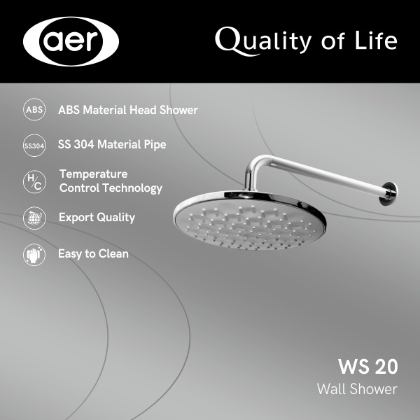Jual AER Shower Tembok / Wall Shower WS-20 | Shopee Indonesia
